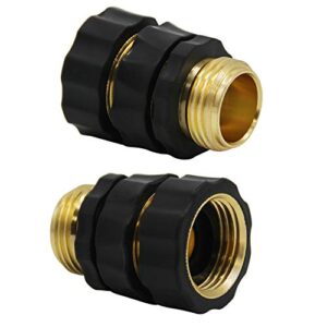 Twinkle Star 3/4 Inch Garden Hose Fitting Quick Connector Male and Female Set, 4 Set