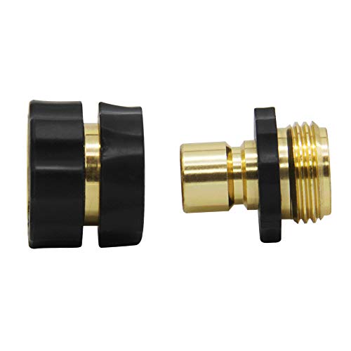 Twinkle Star 3/4 Inch Garden Hose Fitting Quick Connector Male and Female Set, 4 Set