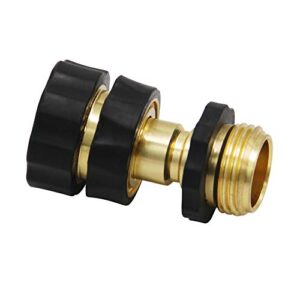 Twinkle Star 3/4 Inch Garden Hose Fitting Quick Connector Male and Female Set, 4 Set