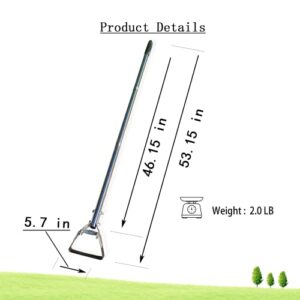 MXJIAELE Stirrup Hoe Garden Hoe Edger Weeder Hollow Hoe Gardening Tool Long Handle Weeding Hoe Portable Household Vegetable Garden Soil loosening Planting Tool