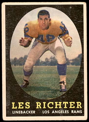 1958 Topps # 105 Les Richter Los Angeles Rams (Football Card) GOOD Rams California