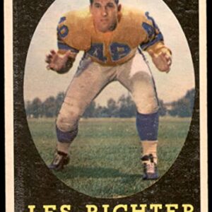 1958 Topps # 105 Les Richter Los Angeles Rams (Football Card) GOOD Rams California