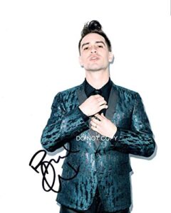 brendon urie of panic at the disco reprint signed 8×10 photo #1 rp