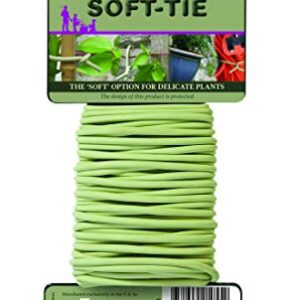 Tierra Garden 50-3010 Haxnicks Slim Soft Tie for Plants & Trees, 26.3', Green