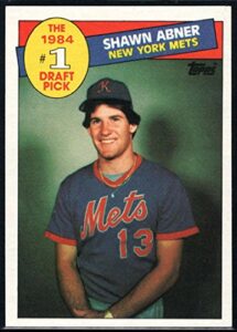 baseball mlb 1985 topps #282 shawn abner #282 fdp nm rc rookie mets