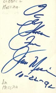 jim messina guitarist singer loggins messina pop band signed index card jsa coa