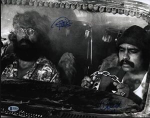 cheech marin & tommy chong signed autograph 11×14 photo up in smoke beckett coa