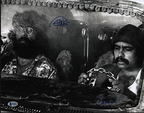 Cheech Marin & Tommy Chong Signed Autograph 11x14 Photo Up In Smoke Beckett COA