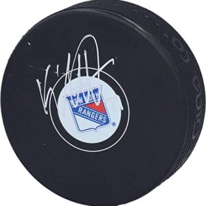 K'Andre Miller New York Rangers Autographed Hockey Puck - Autographed NHL Pucks