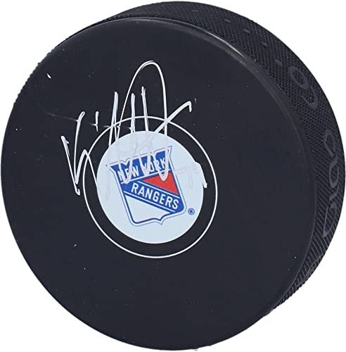 K'Andre Miller New York Rangers Autographed Hockey Puck - Autographed NHL Pucks