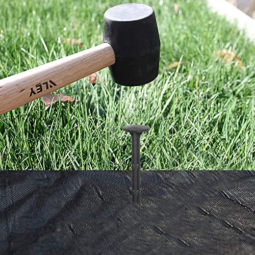 Aoipend 80 Pack Plastic Garden Lawn Stakes 6 inch Landscape Anchors Spikes Rustproof Nail for Ground Lawn Edging, Weed Fabric, Tarp, Christmas Yard Decor, Artificial Turf, Camping Tent