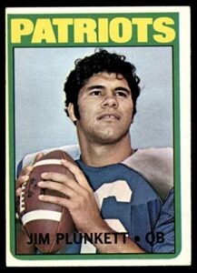 football nfl 1972 topps #65 jim plunkett ex excellent rc rookie patriots