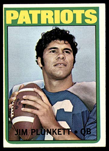 Football NFL 1972 Topps #65 Jim Plunkett EX Excellent RC Rookie Patriots