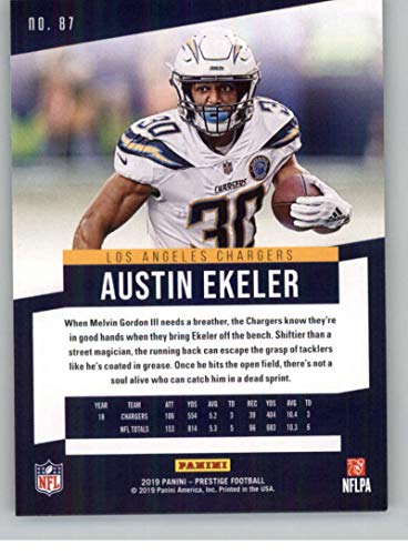 2019 Panini Prestige #87 Austin Ekeler Los Angeles Chargers Football Card