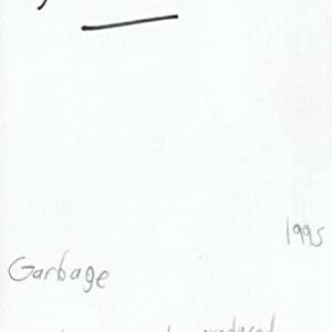 Butch Vig Drummer Garbage Band Nevermind Nirvana Music Signed Index Card JSA COA