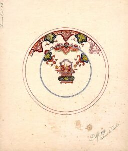 an original design for a porcelain plate