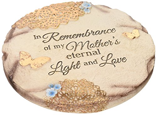 Pavilion Gift Company 19069 "Remembering Mother" Memorial Garden Stone, 10-Inch,Blue