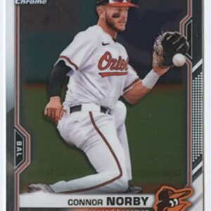 2021 Bowman Chrome Draft #BDC-50 Connor Norby RC Rookie Baltimore Orioles MLB Baseball Trading Card