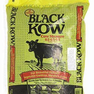 Black Kow Nitrogen Phosphate Composted Cow Manure Fertilizer for Soil, Flowers, Potted Plants, Raised Beds, and Compost Tea, 4 Pounds