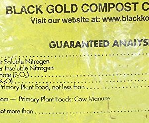 Black Kow Nitrogen Phosphate Composted Cow Manure Fertilizer for Soil, Flowers, Potted Plants, Raised Beds, and Compost Tea, 4 Pounds