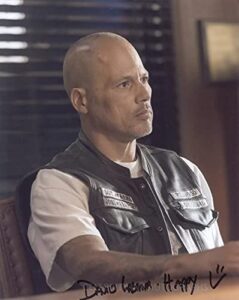 david labrava as happy lowman – sons of anarchy 8″x10″ genuine autograph