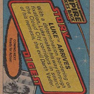 1980 Topps Star Wars The Empire Strikes Back Set Break One NonSport #100 Luke Arrives Official Trading Card Depicting Scenes From The Movie