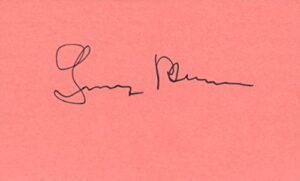 george burns actor comedian singer movie autographed signed index card jsa coa