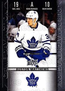 (ci) auston matthews hockey card 2019-20 tim hortons game day action 10 auston matthews