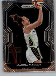 2021 panini prizm wnba #15 marina mabrey dallas wings official basketball trading card in raw (nm or better) condition