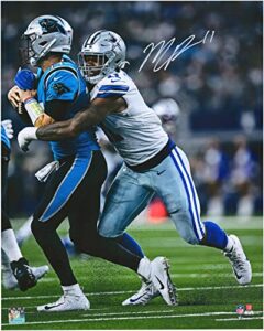 micah parsons dallas cowboys autographed 16″ x 20″ sack photograph – autographed nfl photos