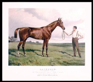 sainfoin. by springfield – sanda. the property of sir james p. miller, baronet. from the original picture by a.c. havell. winner of the derby stakes at epsom, 1890