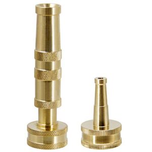 twinkle star solid brass heavy duty adjustable twist hose nozzle jet sweeper nozzle, twis3231