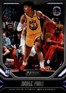 jordan poole rc 2019-20 panini chronicles playbook #192 rookie nm+-mt+ nba basketball warriors