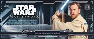 2019 topps star wars masterwork factory sealed hobby box with 4 hits including 2 autographs! wowzzer!