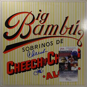 signed cheech & chong autographed big bambu lp certified authentic jsa # ii10387