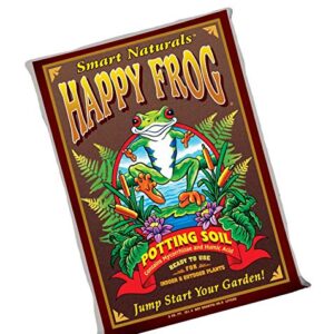 FoxFarm FX14047 Happy Frog pH Adjusted Organic Plant Garden Potting Soil Mix Bag, 2 Cubic Feet (6 Pack)