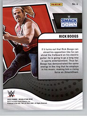 2022 Panini Revolution WWE #4 Rick Boogs SmackDown Wrestling Trading Card