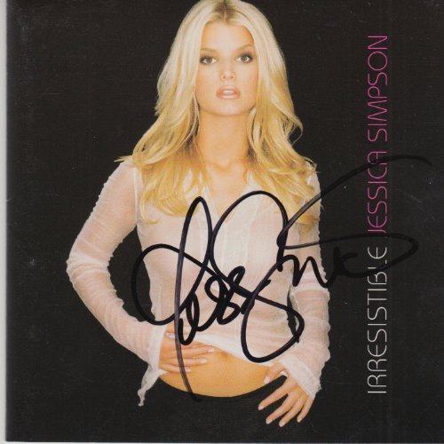 JESSICA SIMPSON "Irresistible" signed CD