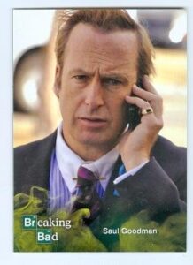 saul goodman bob odenkirk trading card breaking bad 2014#07 better call saul