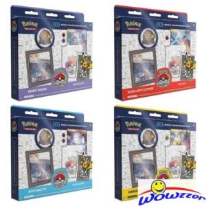 2019 pokemon set of all (4) world championship factory sealed decks with 240 cards, pin codes & more! includes decks of shintaro ito, henry brand, kaya lichtleitner & haruki miyamoto! wowzzer!