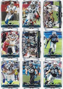 carolina panthers 2014 topps nfl football complete regular issue 14 card team set including cam newton, luke kuechly, kelvin benjamin plus