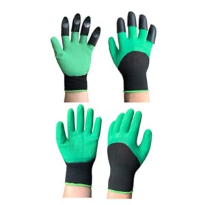 GYYVES Gardening Gloves With Claws 3 Pairs Garden Gloves Outdoor Protective Yard Work Gloves Medium Men Women The Best Gift for Gardeners (1 Pair of Claws and 2 Pairs without claws)