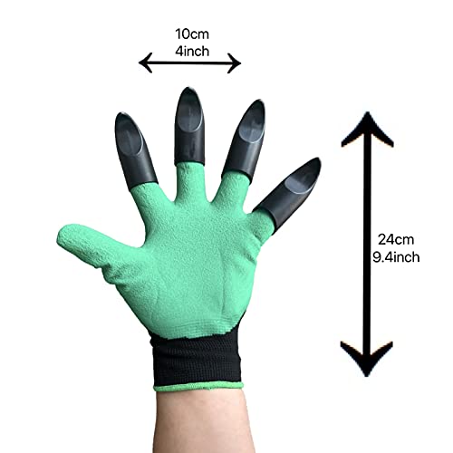 GYYVES Gardening Gloves With Claws 3 Pairs Garden Gloves Outdoor Protective Yard Work Gloves Medium Men Women The Best Gift for Gardeners (1 Pair of Claws and 2 Pairs without claws)