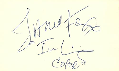 Jamie Foxx Actor Signed 3x5 Index Card with JSA COA