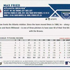 2023 Topps #290 Max Fried NM-MT Atlanta Braves Baseball Trading Card MLB