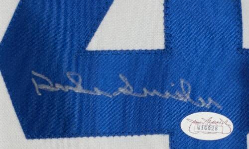 Duke Snider Signed Los Angeles Dodgers Majestic Baseball Jersey JSA Hologram - Autographed MLB Jerseys