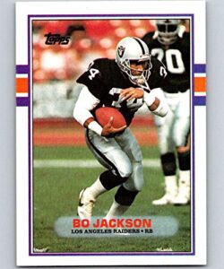 1989 topps football #269 bo jackson los angeles raiders official nfl trading card