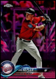 2018 topps chrome refractors pink #27 max kepler nm-mt twins