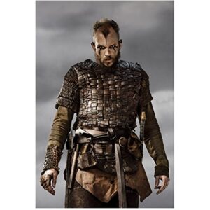 vikings 8 x 10 photo gustaf skarsgard grey sky looking downward creepy & dangerous pose 1 kn