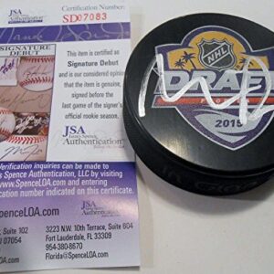 Mikko Rantanen Signed 2015 NHL Draft Hockey Puck w/JSA Colorado Avalanche - Autographed NHL Pucks